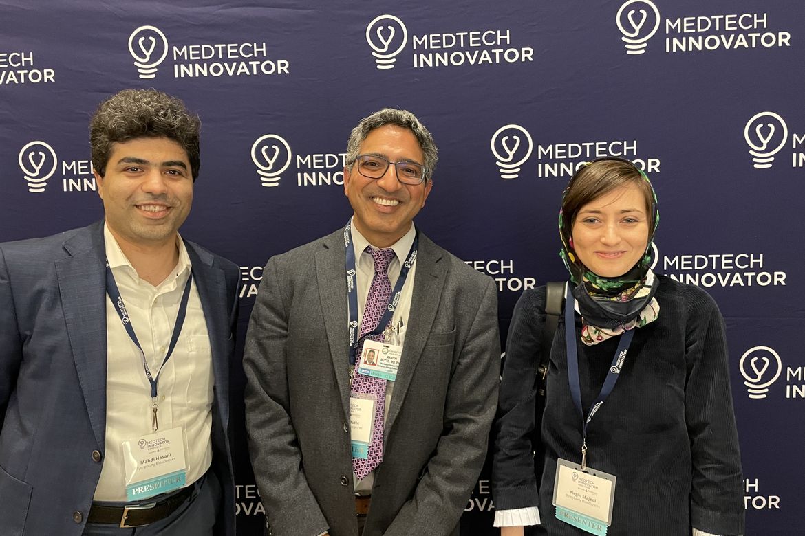Photo | L–R: Mahdi Hasani, Manish Butte and Negin Majedi | UCLA