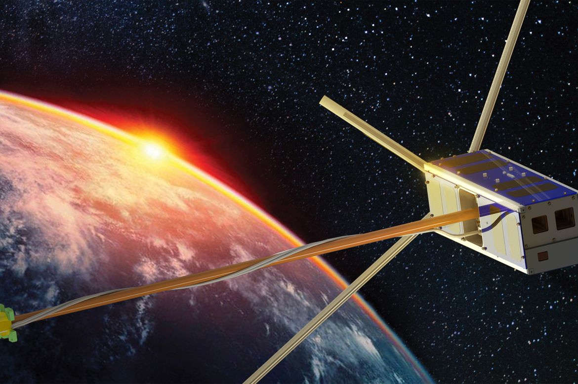 Photo | Artist’s rendering of the ELFIN mission | UCLA