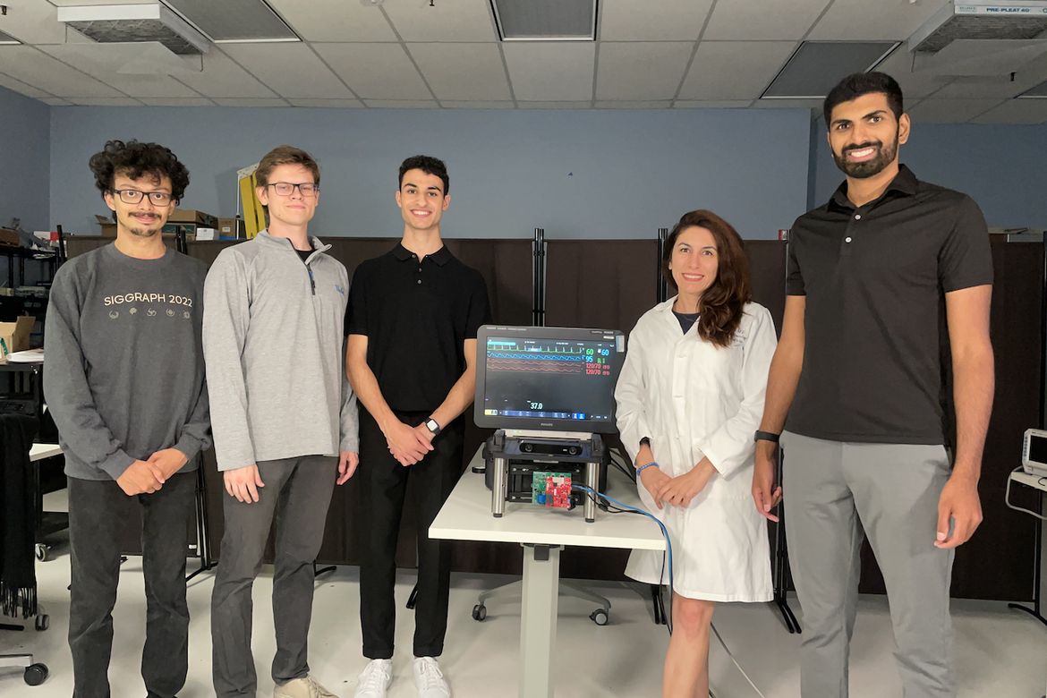 Photo | Remote heart rate sensor team | UCLA