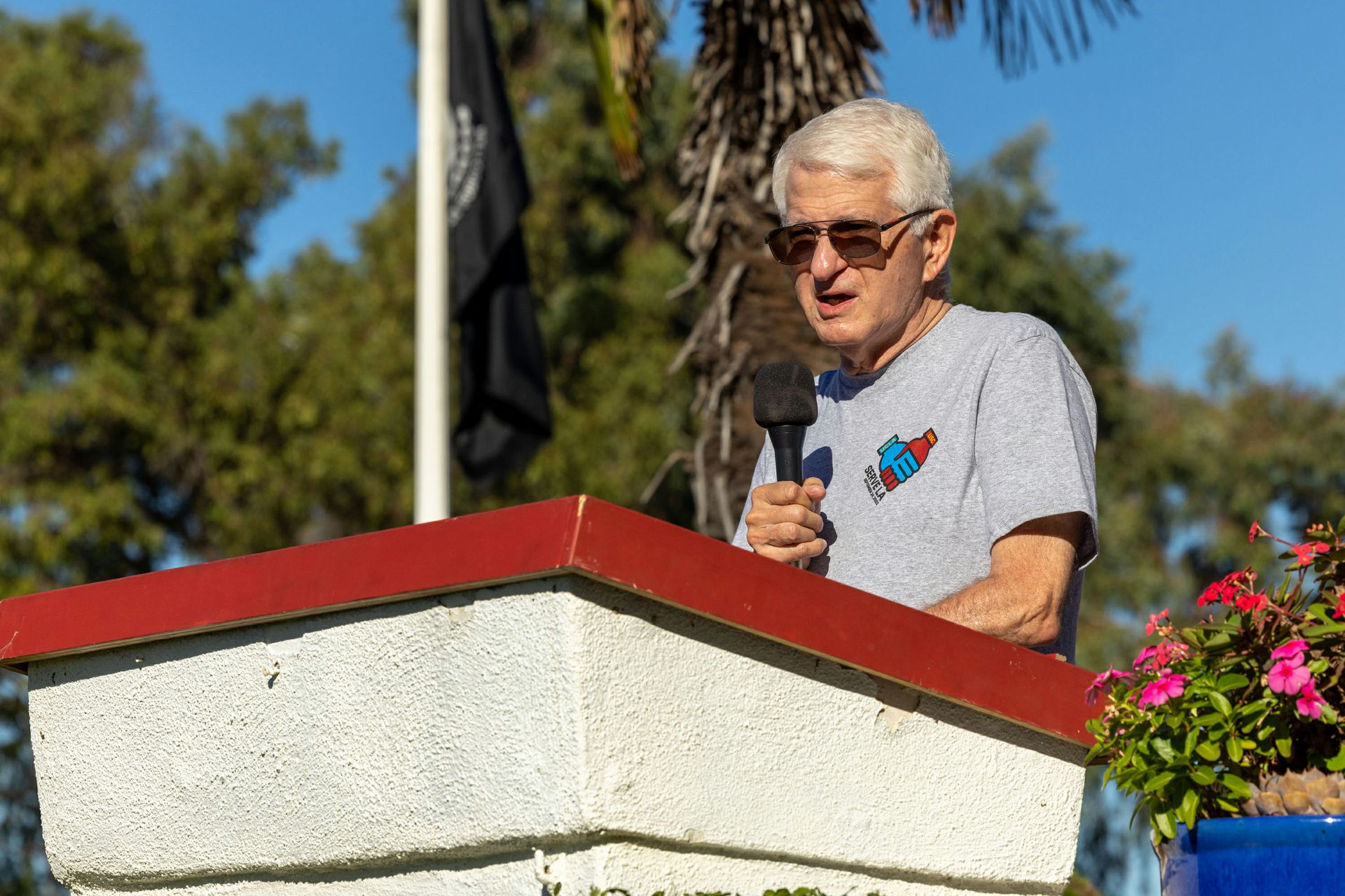 Photo | Chancellor Gene Block speaks at Serve LA Day 2022 | UCLA