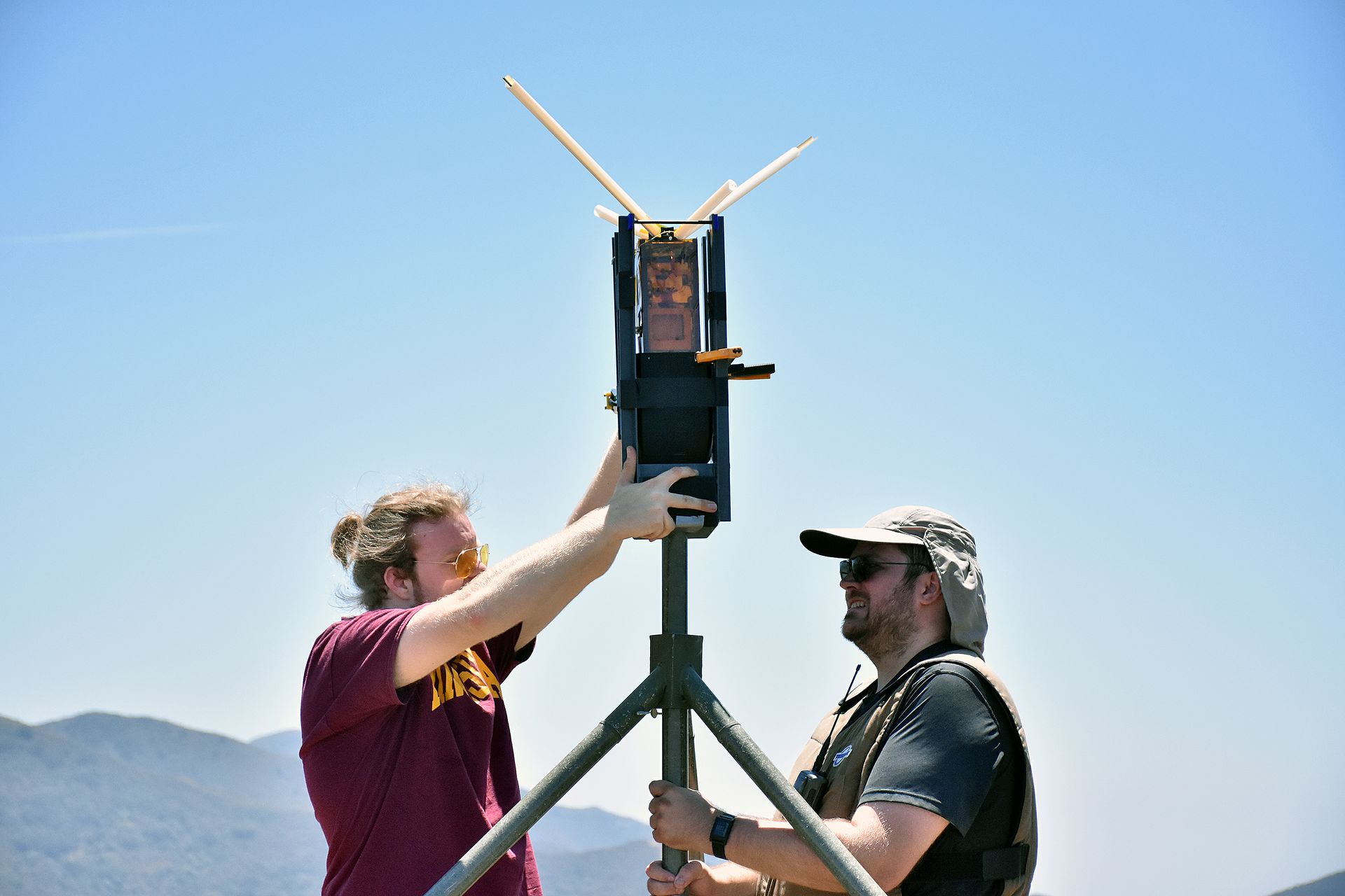 Photo | ELFIN radio tests | UCLA