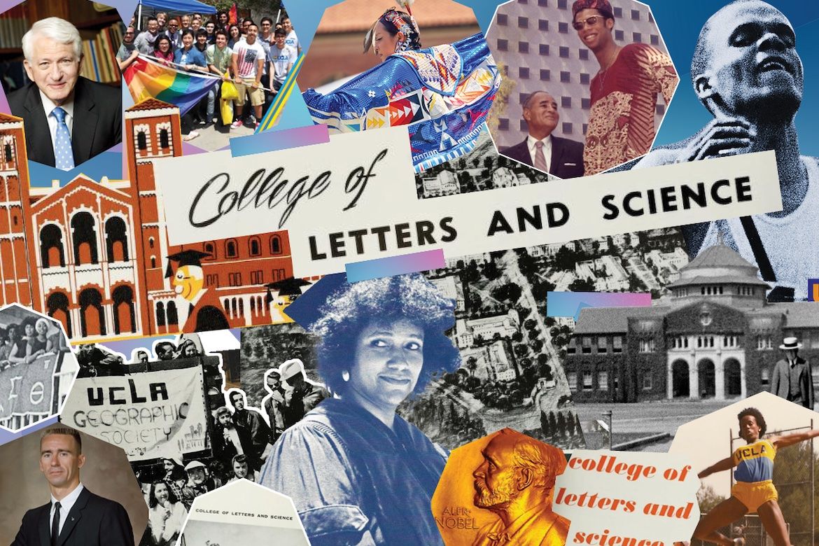 Photo | UCLA College magazine cover — collage of various images from ...