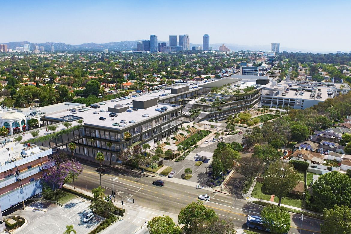 Photo | Aerial view of entire property with high rises of Century City ...
