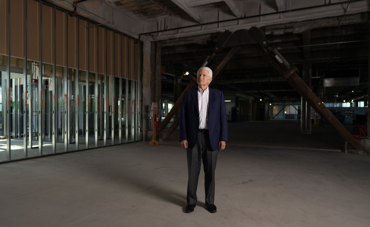 Photo | Chancellor Block standing alone in an empty space inside the ...