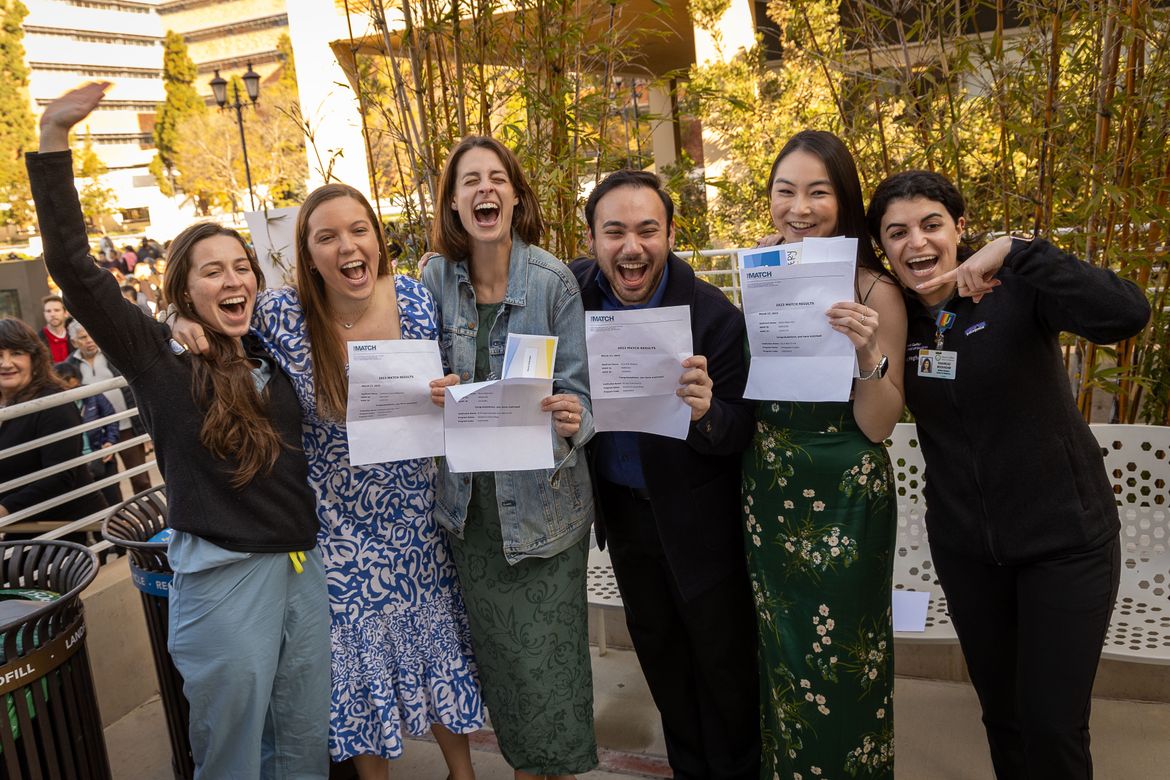 Photo | UCLA medical students celebrating Match Day | UCLA
