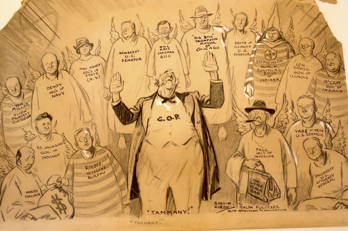 Photo | Rollin Kirby Tammany Hall cartoon from the Kahn Collection | UCLA