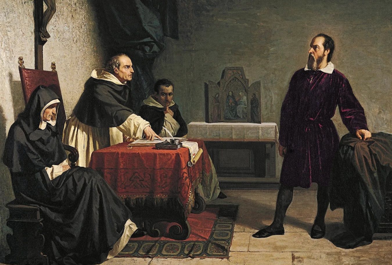 Photo | Cristiano Banti’s 1857 painting “Galileo Facing the Roman Inquisition.” | UCLA