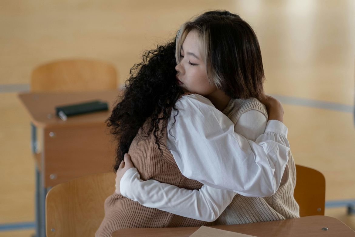 Photo | student hug | UCLA