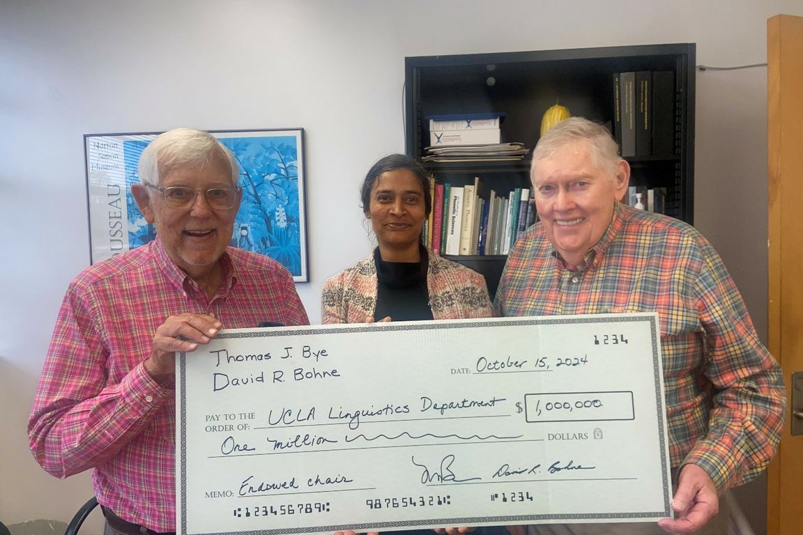 $1.5 million gift creates linguistics department chair | UCLA