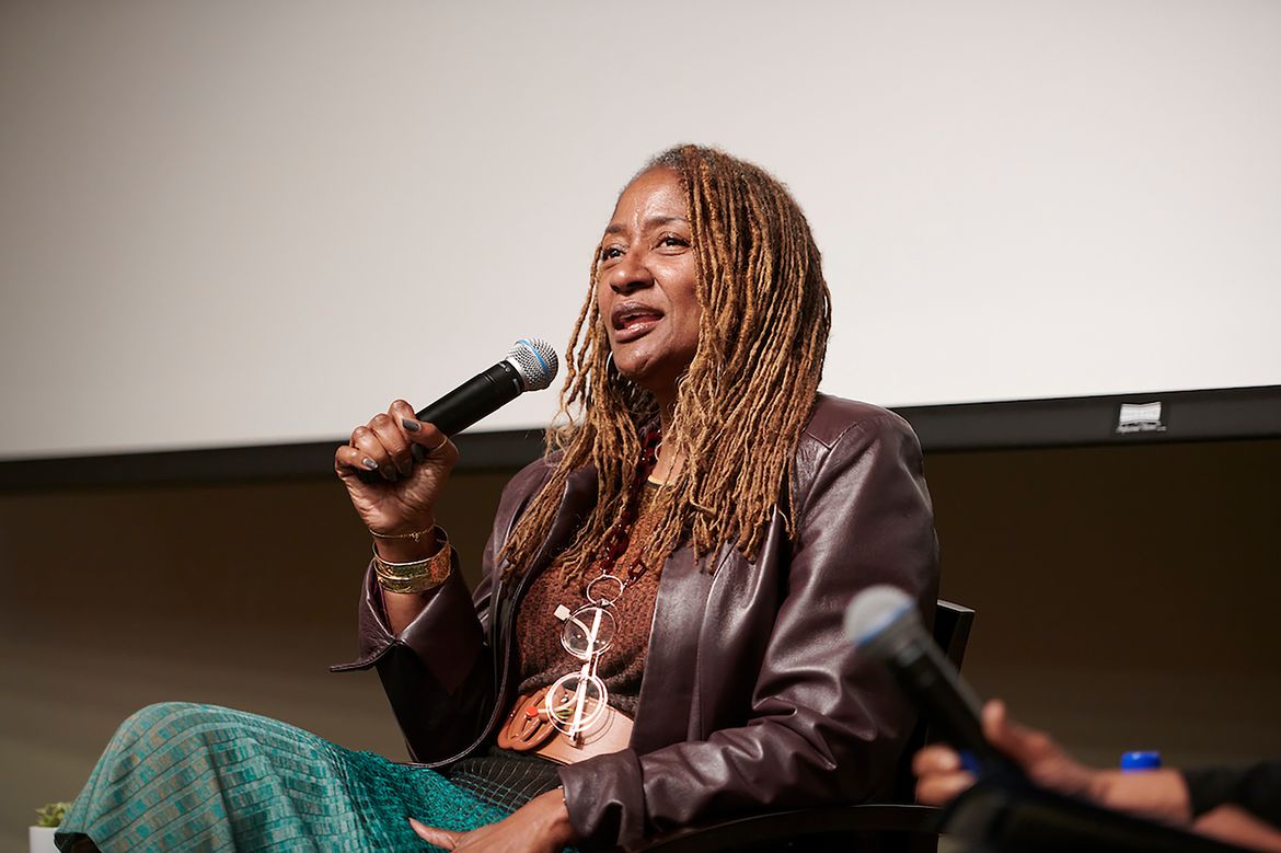 Photo | L.A. County Supervisor Holly J. Mitchell holding a microphone ...