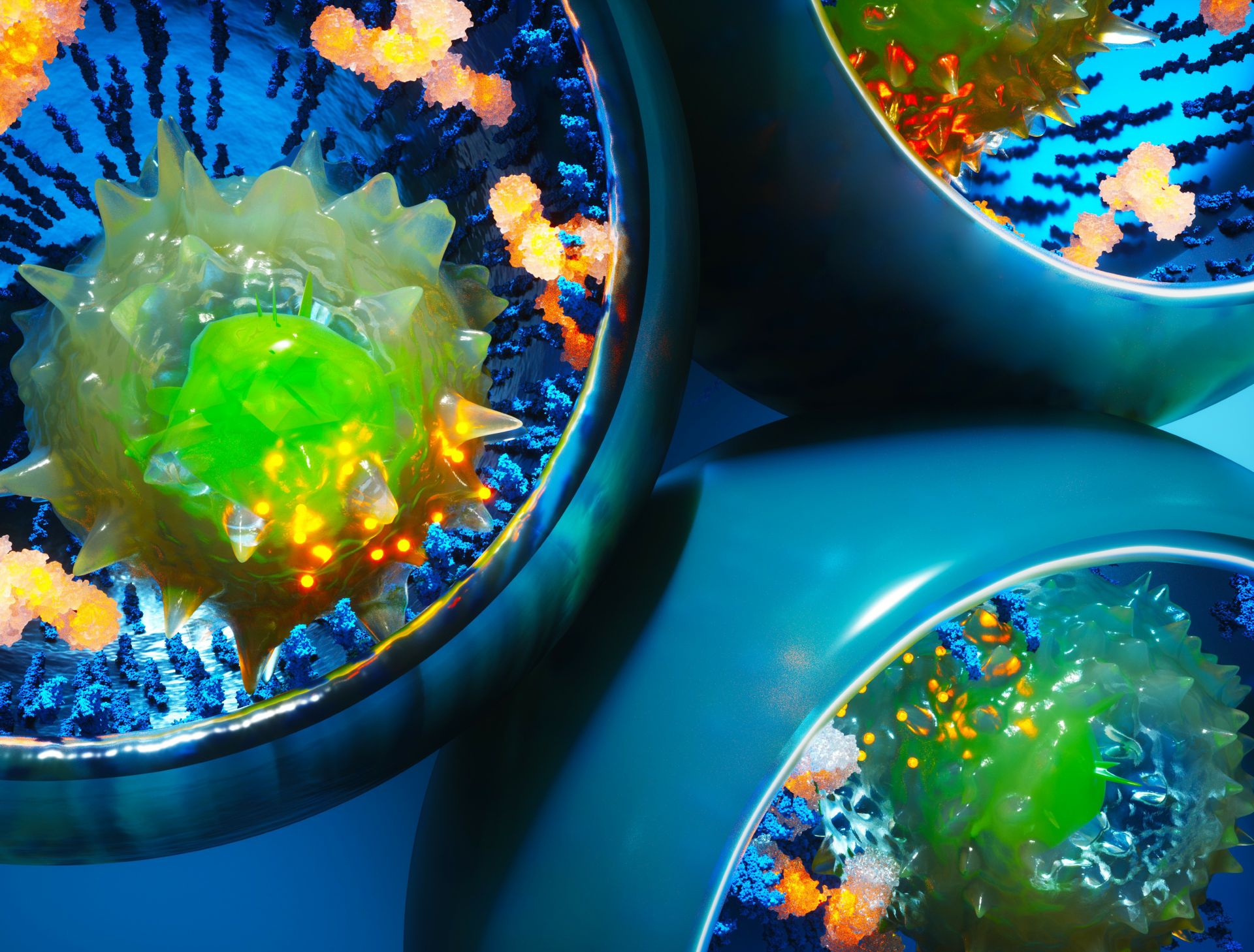 Photo | T cells in nanovials | UCLA