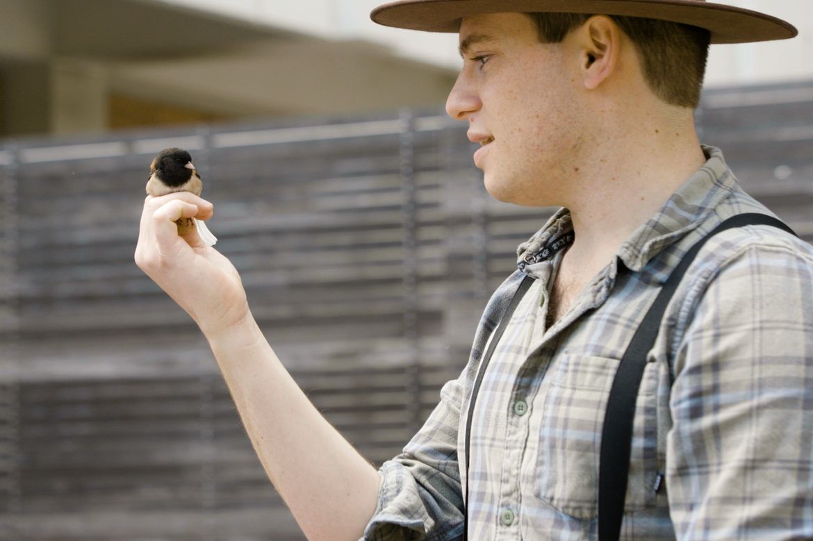 Photo | Joey Di Liberto with bird | UCLA