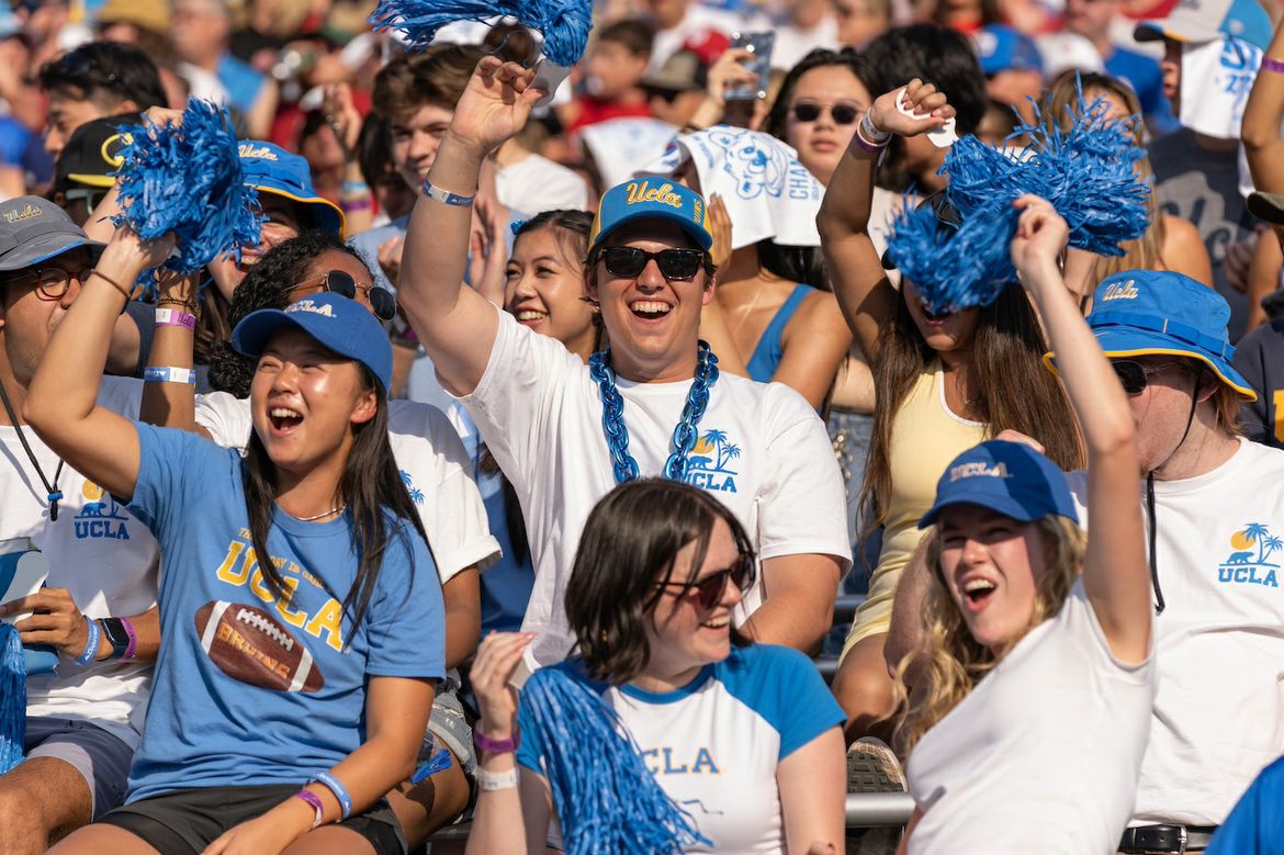 Photo | Fans in the crowd at UCLA's Sept. 14, 2024, game against ...