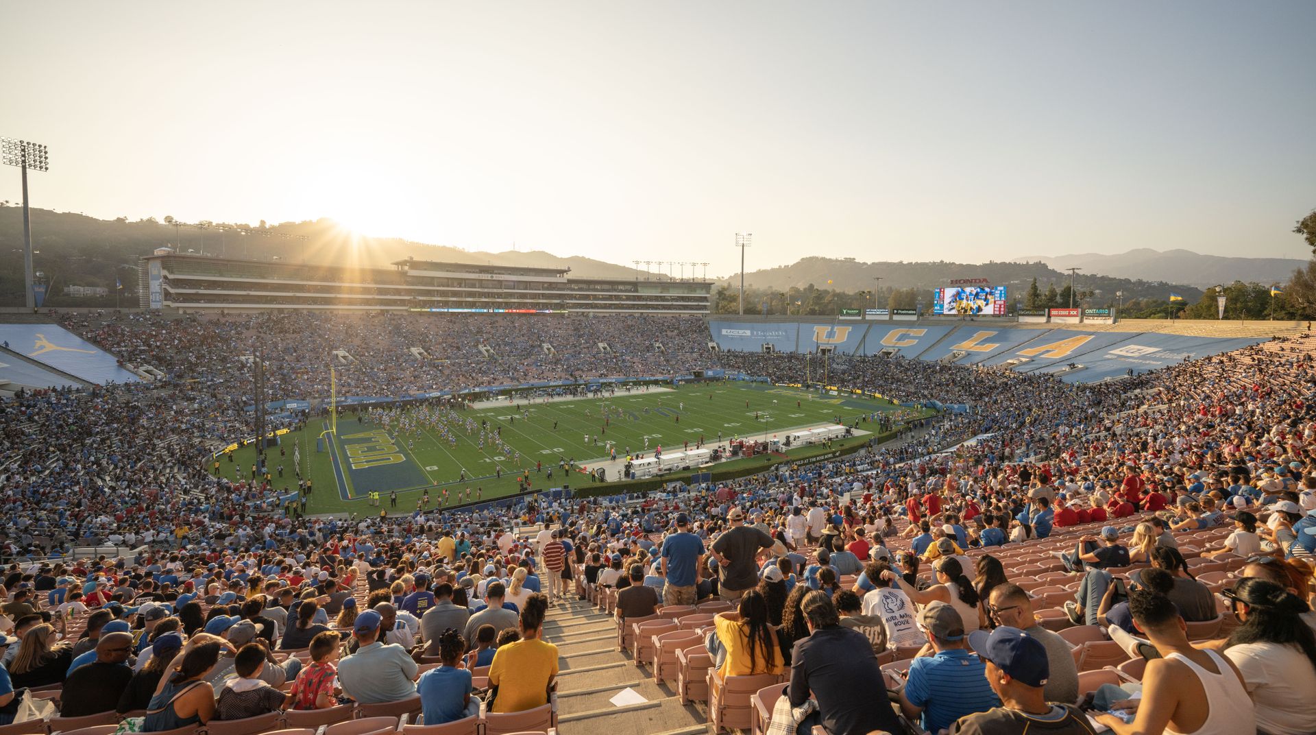 Photo | Rose Bowl-Wide shot with sunset | UCLA