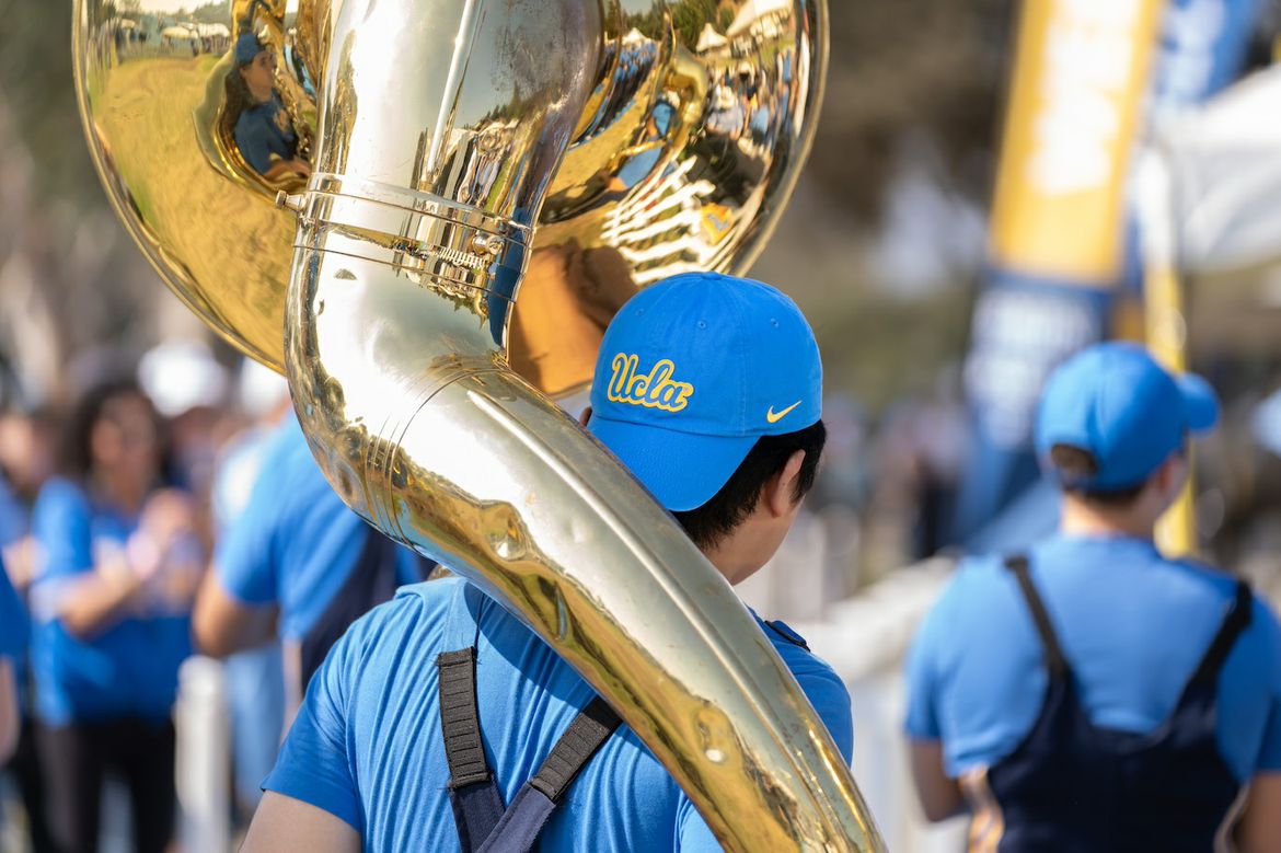 Photo | Tuba player from back | UCLA