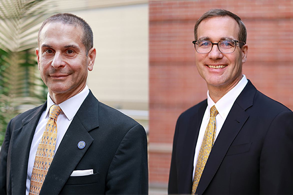 Photo | Side-by-side photos of Greg Pottie, left, and Richard Wesel in ...