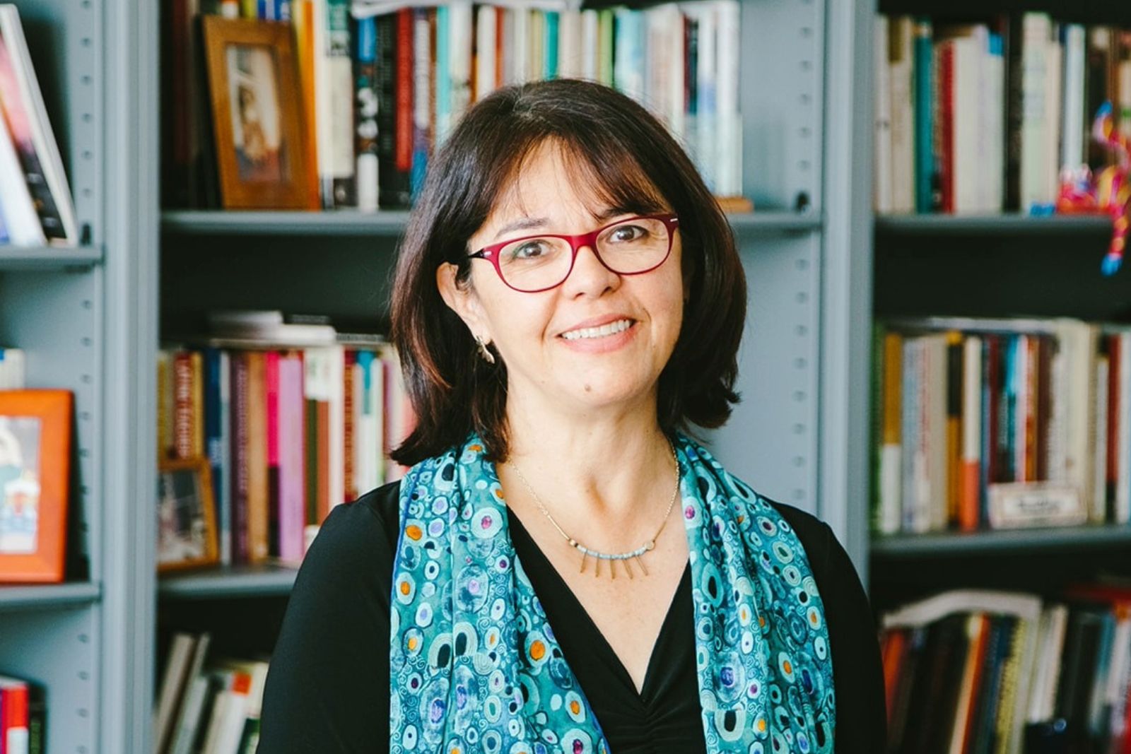 Photo | Cecilia Menjivar bookshelves 1600 | UCLA