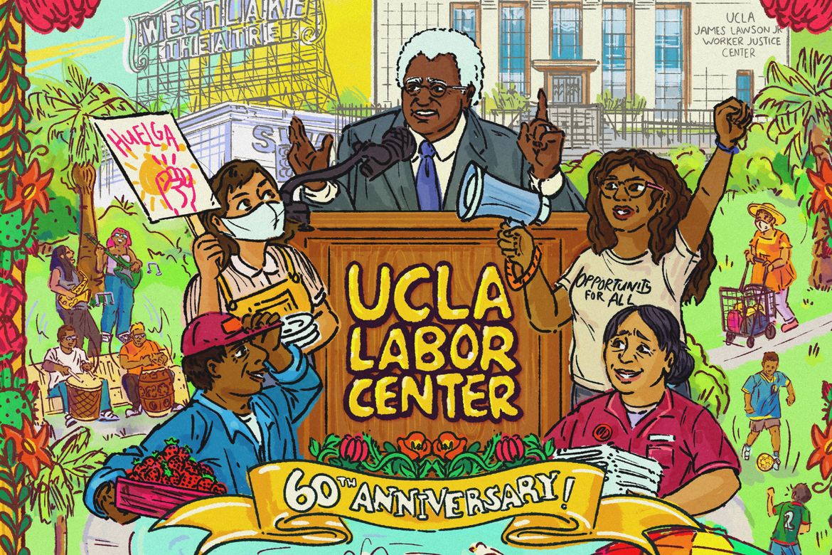 Photo | UCLA Labor Center 60th anniversary art | UCLA