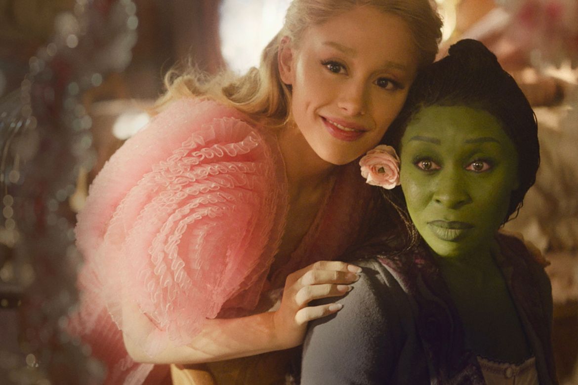 Photo | “Wicked” actors Ariana Grande and Cynthia Erivo look in a ...