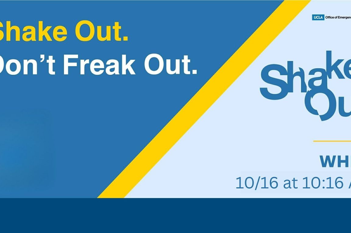 Oct. 16: Great ShakeOut helps Bruins prepare for earthquakes | UCLA