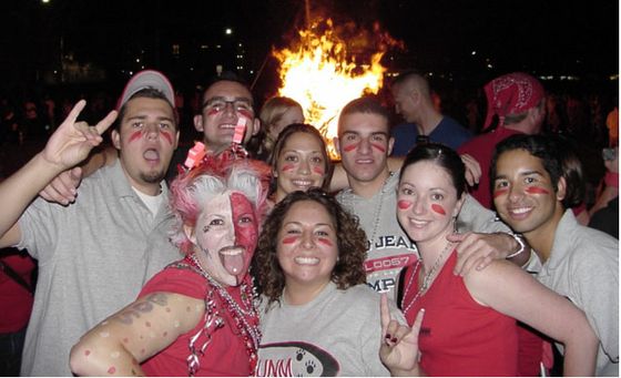 Red Rally Preps and Peps Students for Rio Grande Rivalry: UNM Newsroom