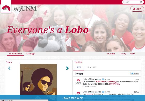 UNM's Information Technologies rolls out redesigned MyUNM 2.0: UNM Newsroom