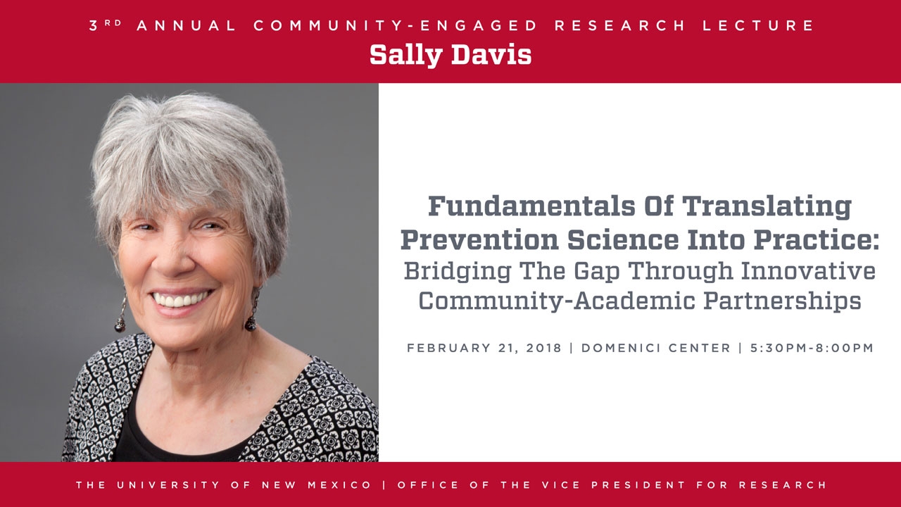 Davis awarded third annual Community-Engaged Research Lectureship Award ...