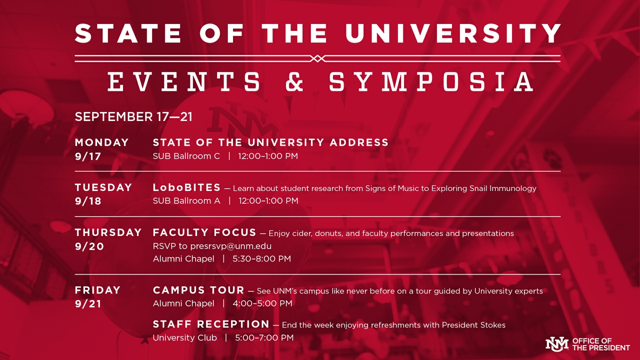 President Stokes to give State of the University Address: UNM Newsroom