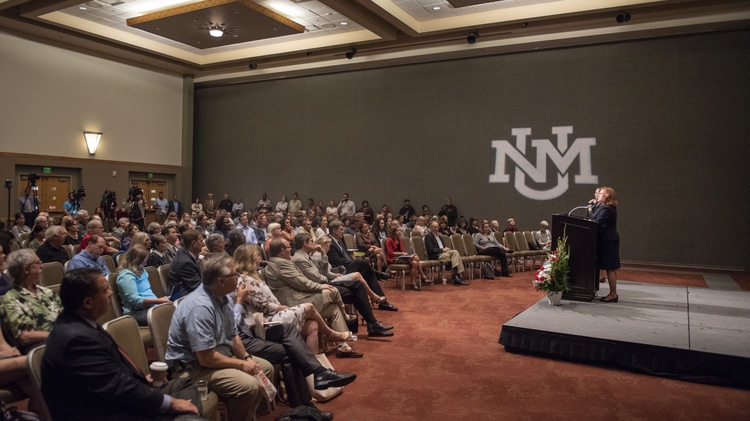 President Stokes delivers State of the University Address: UNM UCAM ...