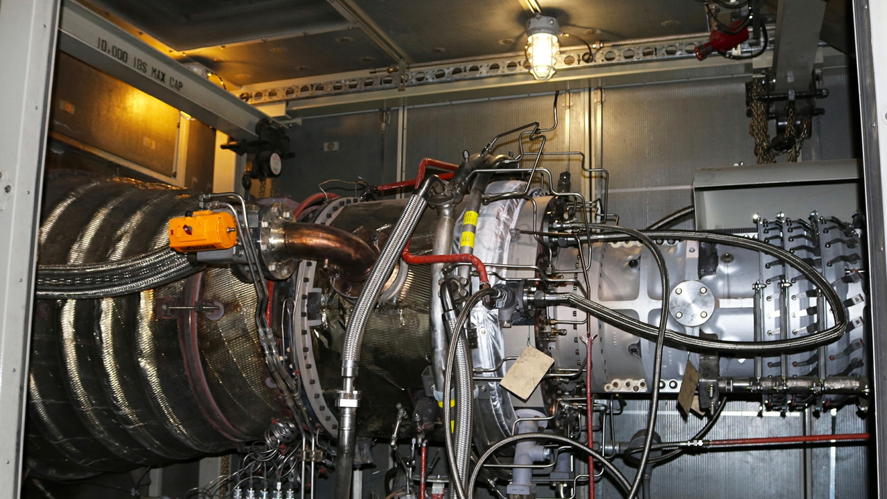 Turbine jet engines installed on main campus to support energy systems ...