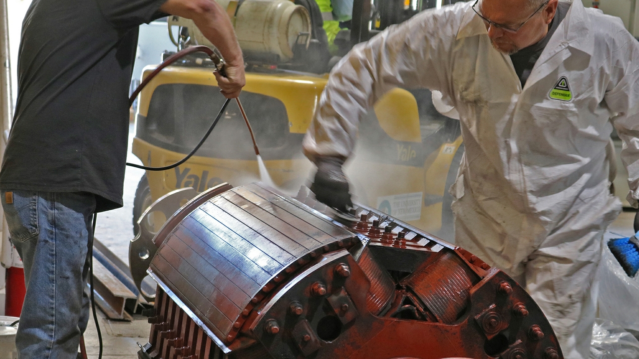 Turbine jet engines installed on main campus to support energy systems ...
