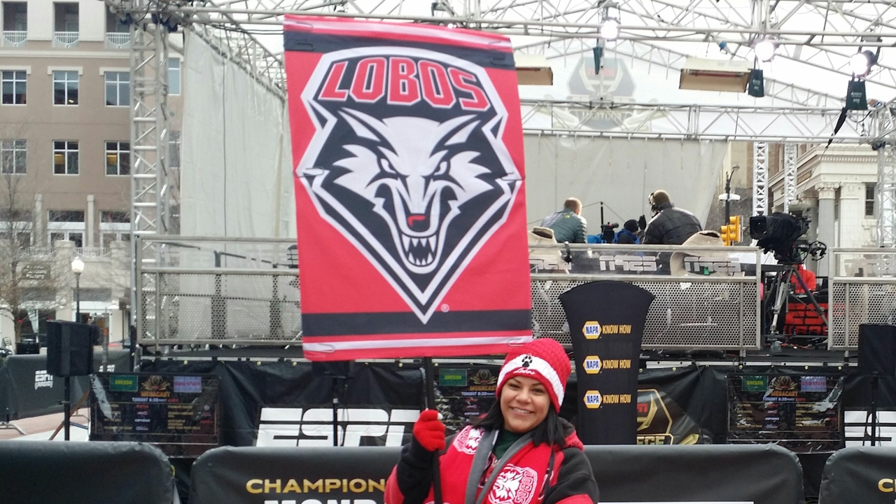 Former Lobo shows support each College GameDay with UNM flag | UNM UCAM ...