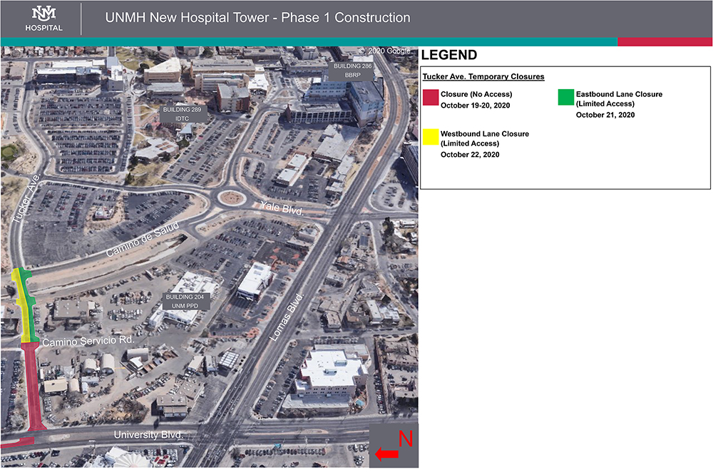 UNM Parking & Transportation Services announces road closures due to ...