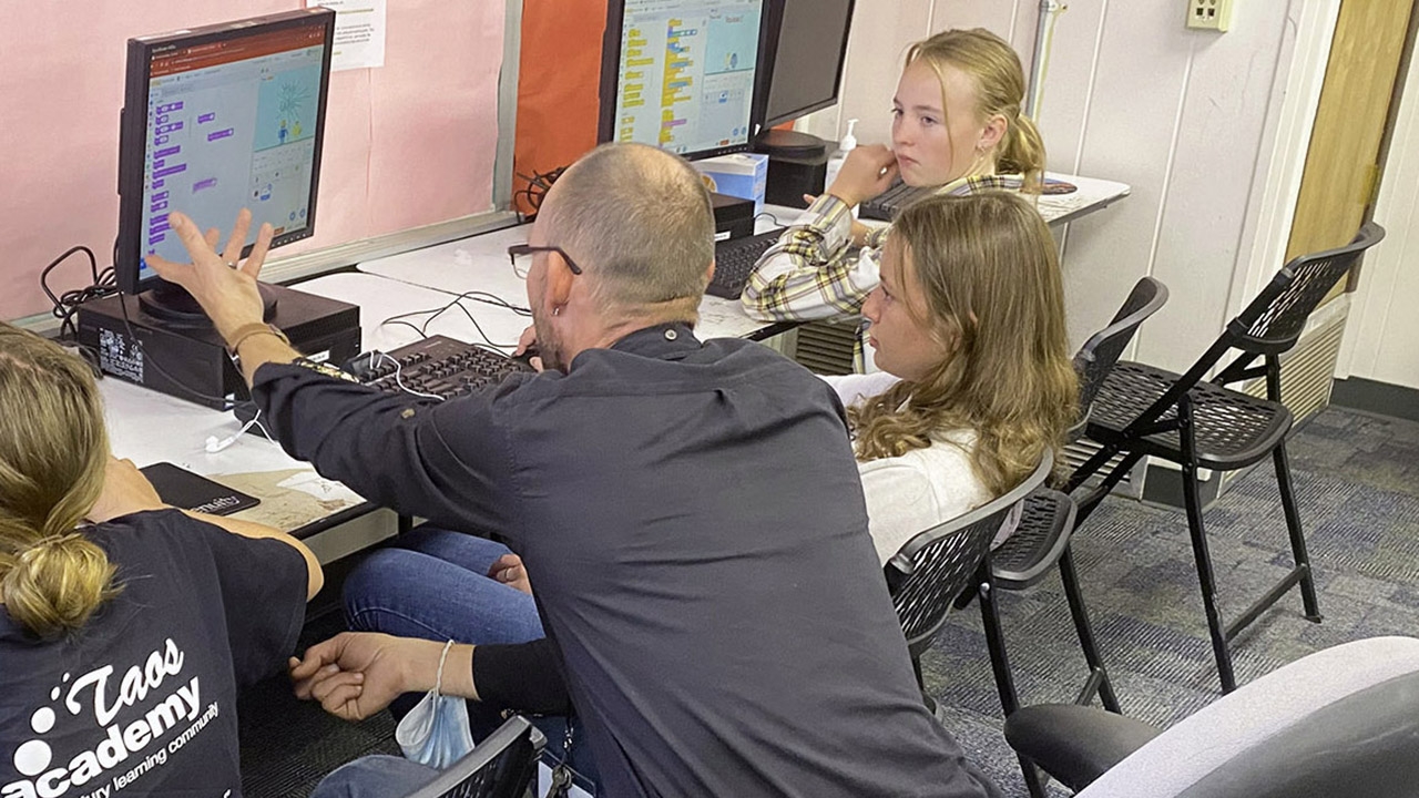 Learning to Code, Coding to Learn: Youth Coding League introduced, sponsored by UNM-Taos HIVE ...