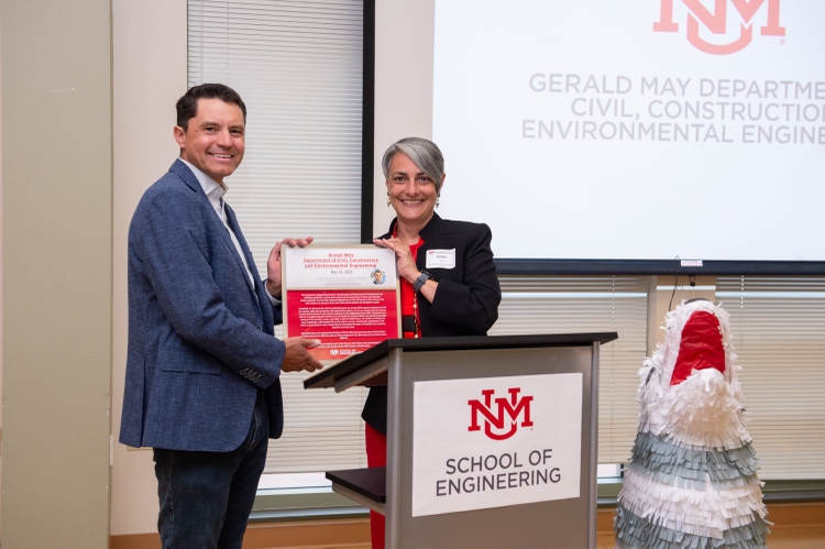 UNM’s civil engineering department officially named after Gerald May ...