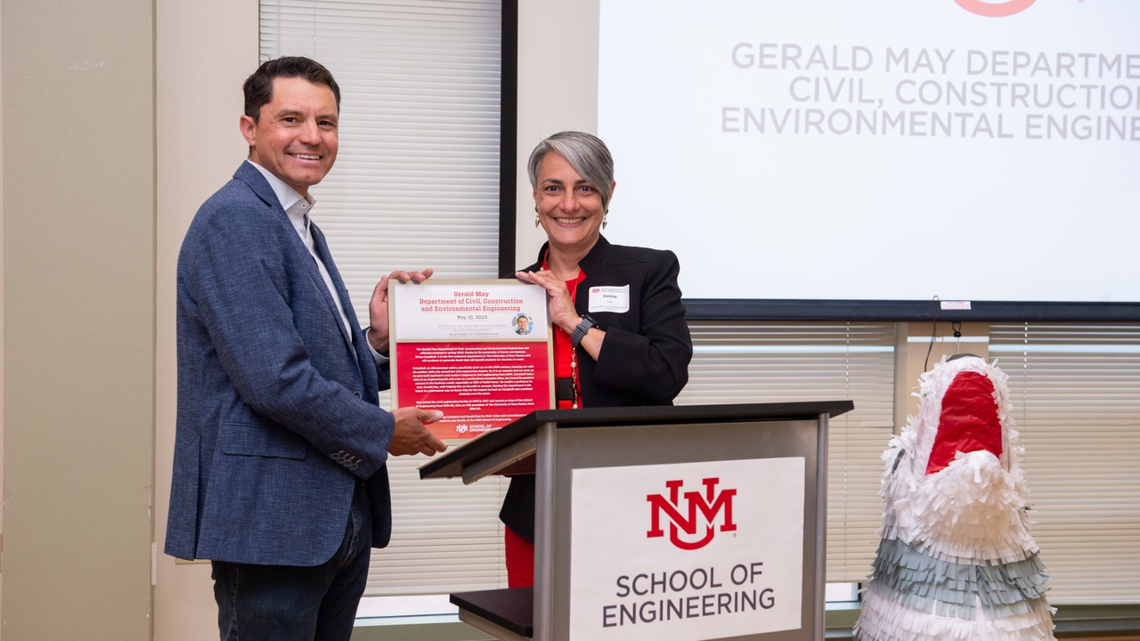 UNM’s civil engineering department officially named after Gerald May ...