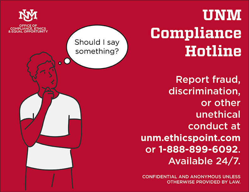 UNM to relaunch newly revamped compliance hotline | UNM UCAM Newsroom