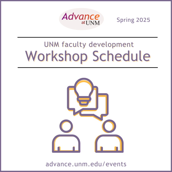 Advance at UNM 2025 faculty development workshops start this week | PressReleasePoint