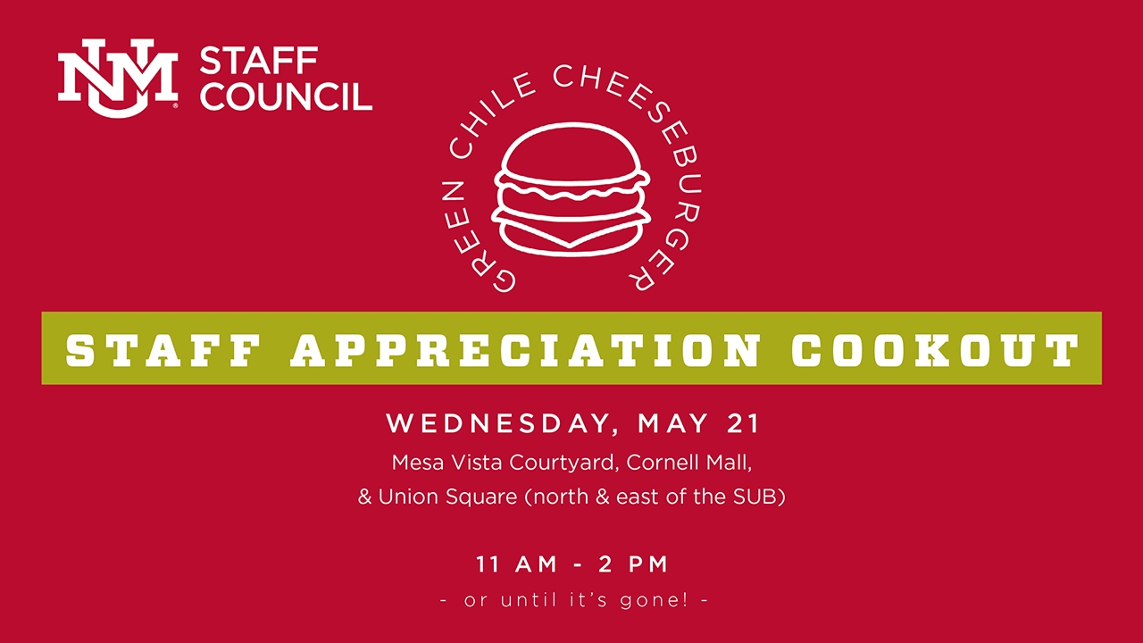 UNM staff invited to annual appreciation cookout May 21 | UNM UCAM Newsroom