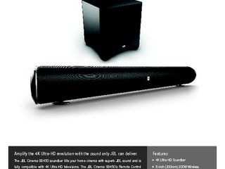 JBL® Introduces 4K-Ready JBL Cinema SB450 Soundbar with Wireless ...
