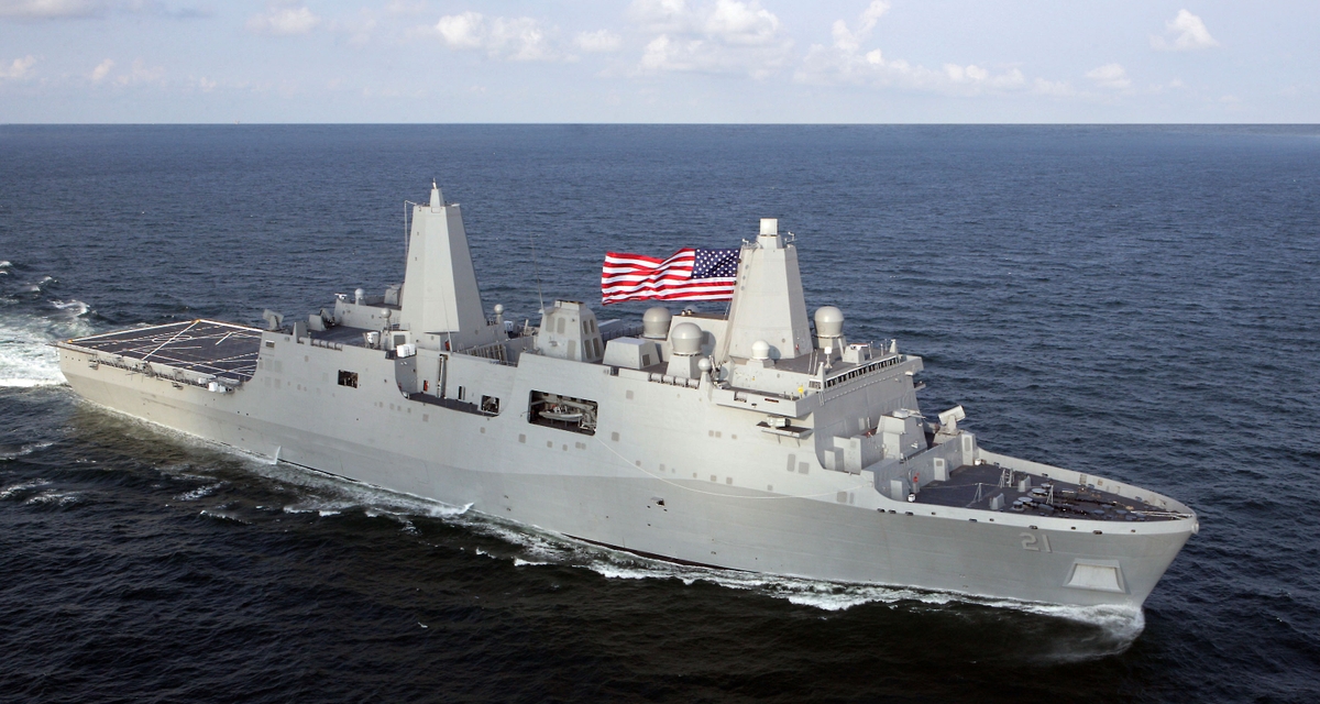 Photo | New York (LPD 21), Northrop Grumman's fifth ship in the USS San Antonio (LPD 17) class ...