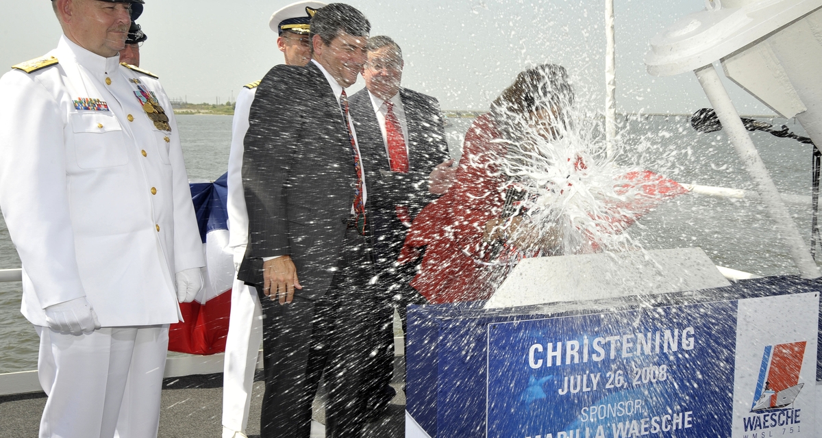 Photo | WASHED IN TRADITION: Marilla Waesche Pivonka (right), ship's ...