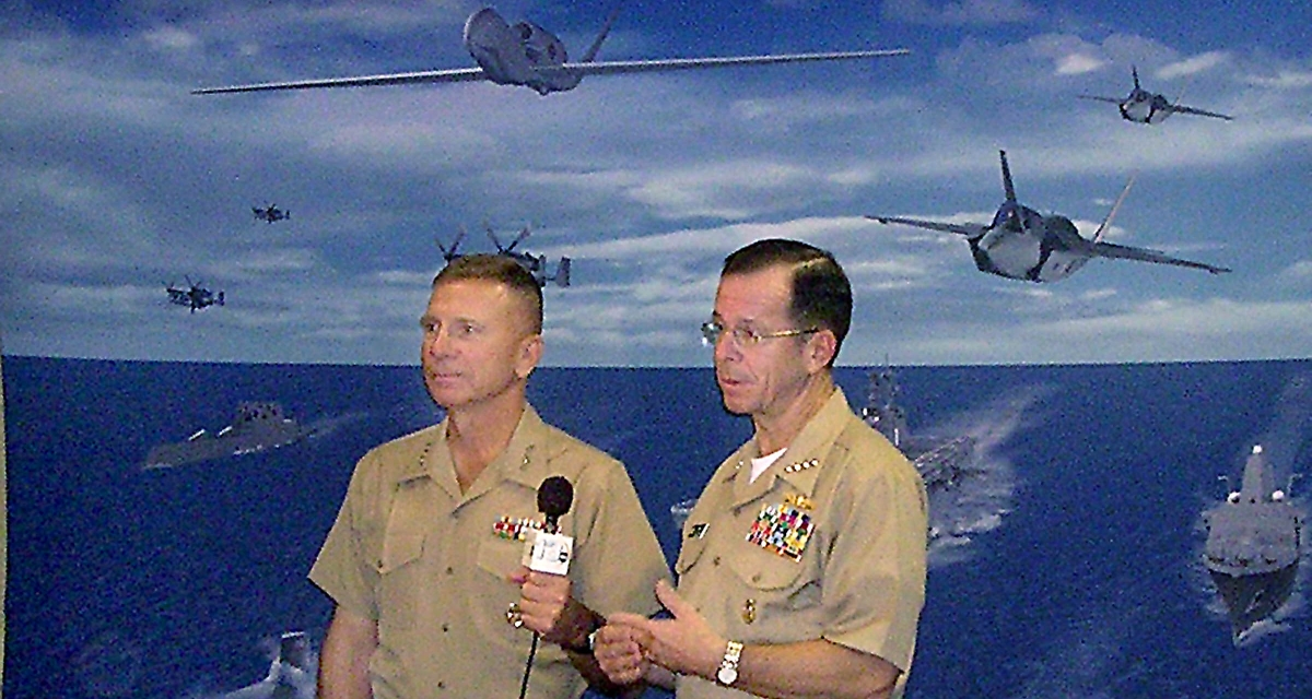 Photo | Adm. Michael G. Mullen, chief of Naval Operations, right, and ...
