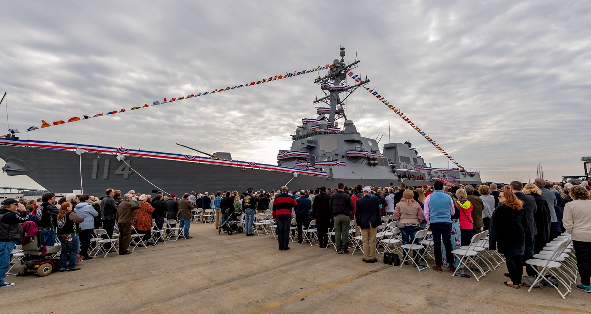 Photo | Commissioning of USS Ralph Johnson (DDG 114) | HII News