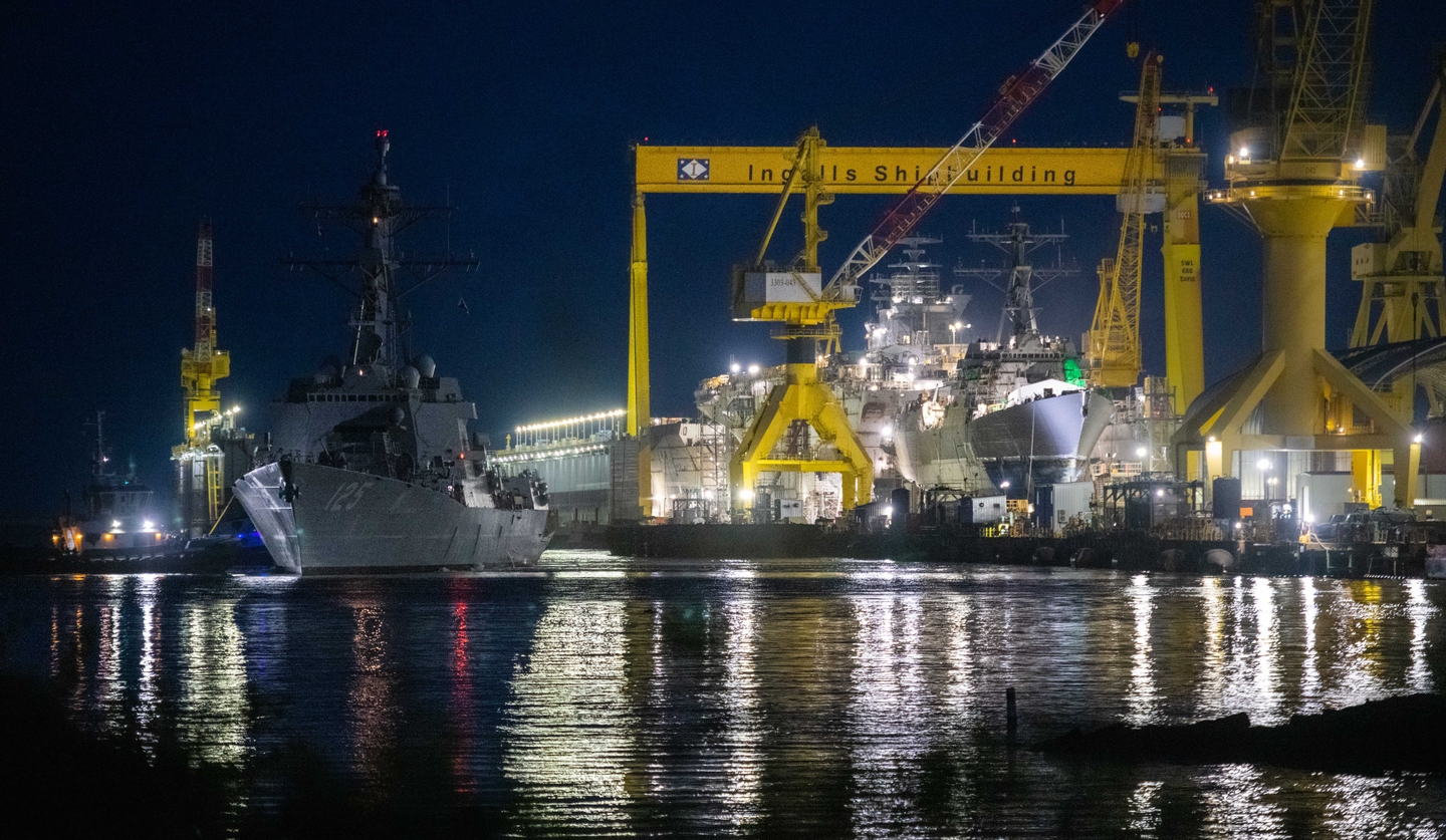 Photo | Ingalls Shipbuilding | Jack H. Lucas (DDG 125) Sail Away | HII News