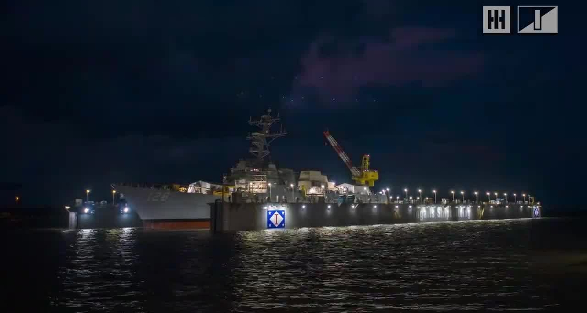 Video | Ingalls Shipbuilding Translates, Launches Ted Stevens (DDG 128 ...