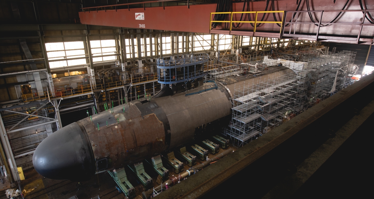 Photo | Arkansas (SSN 800) Pressure Hull Complete | HII News