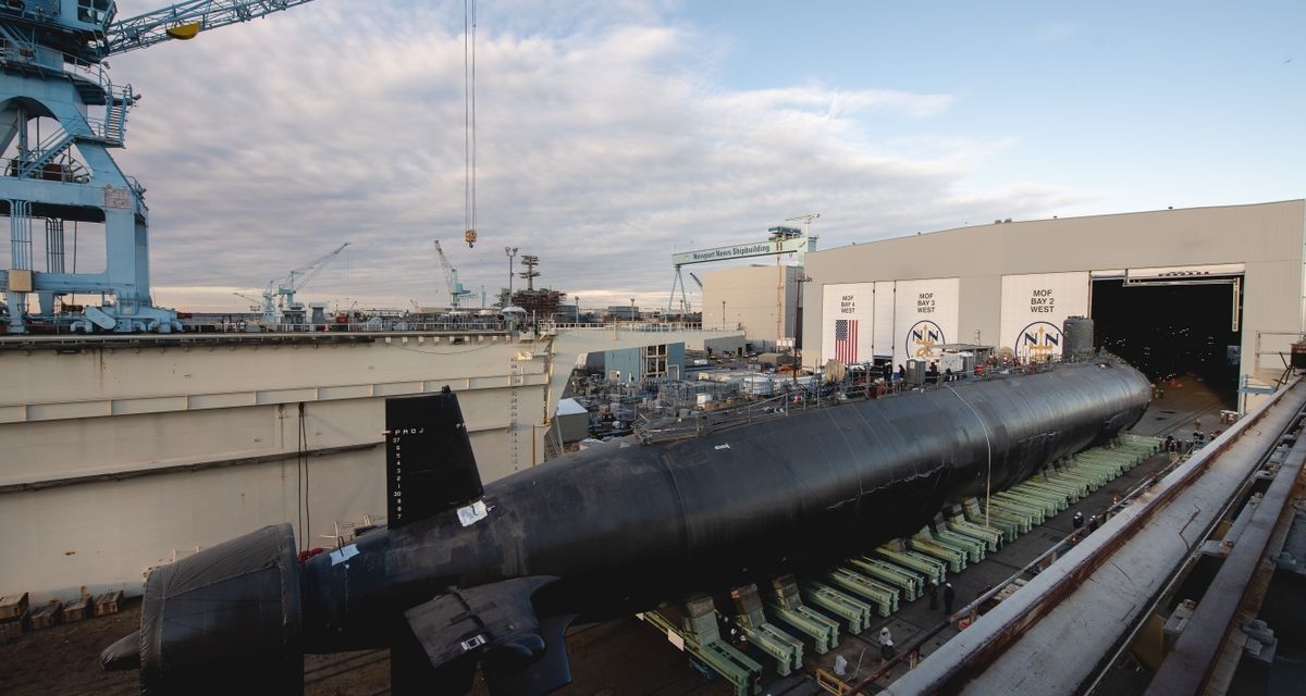 Photo | Virginia-class attack submarine Massachusetts (SSN 798) Rollout ...