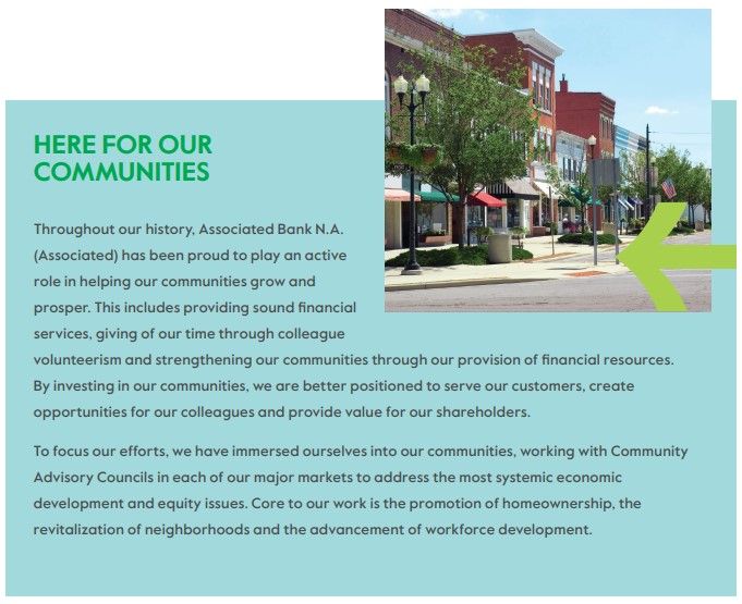 Associated Bank Announces Community Commitment of $3.37 Billion ...