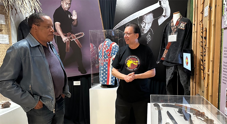 Presidential Candidate Larry Elder visits the Martial Arts History ...